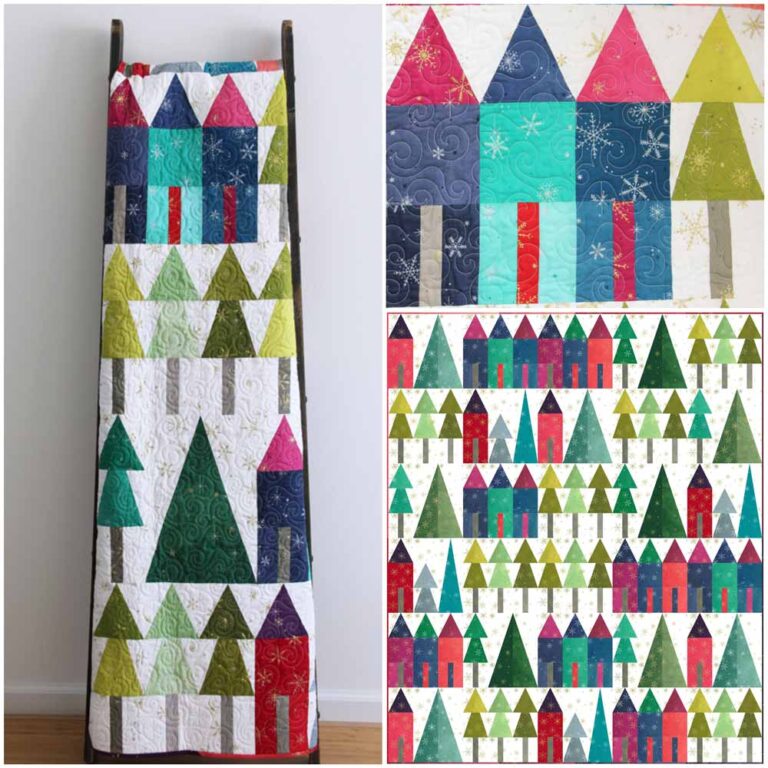 Ombre Christmas Village PDF Quilt Pattern - V and Co. by Vanessa ...